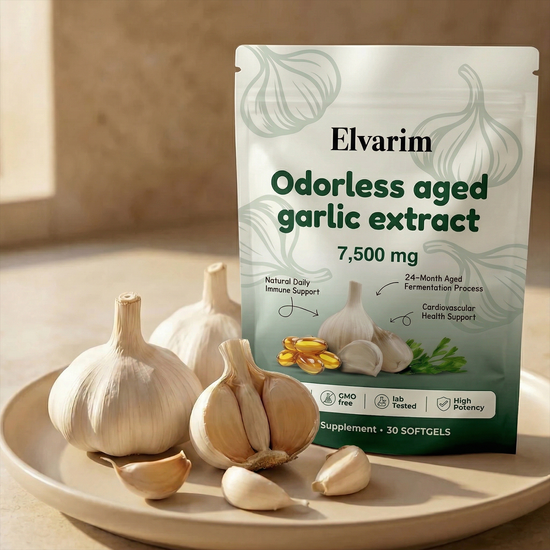 Aged Garlic Extract - 7500mg Odorless Softgels – Elvarim